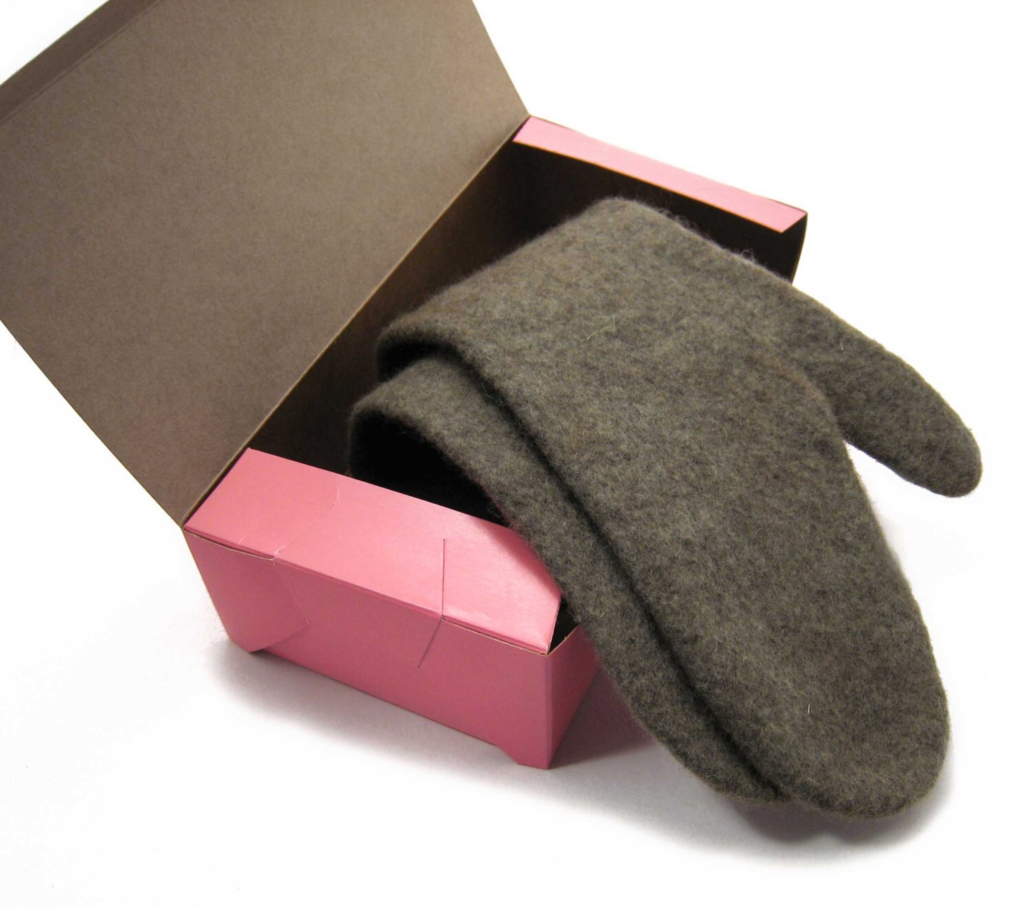 Felted Softest Merino Wool Mittens, Seamless Natural Color Wool Mittens ...