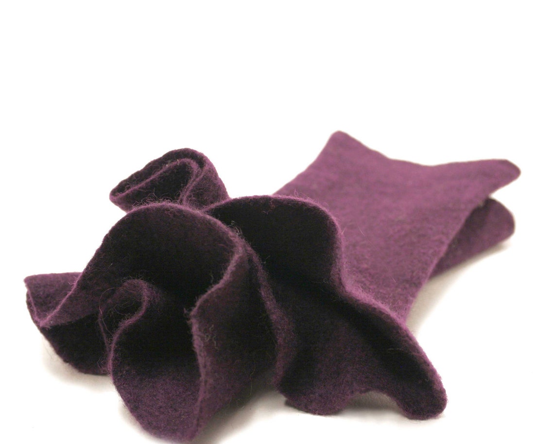 Wrist Warmers Felted Arm Warmers Holiday Fashion Felt - Etsy