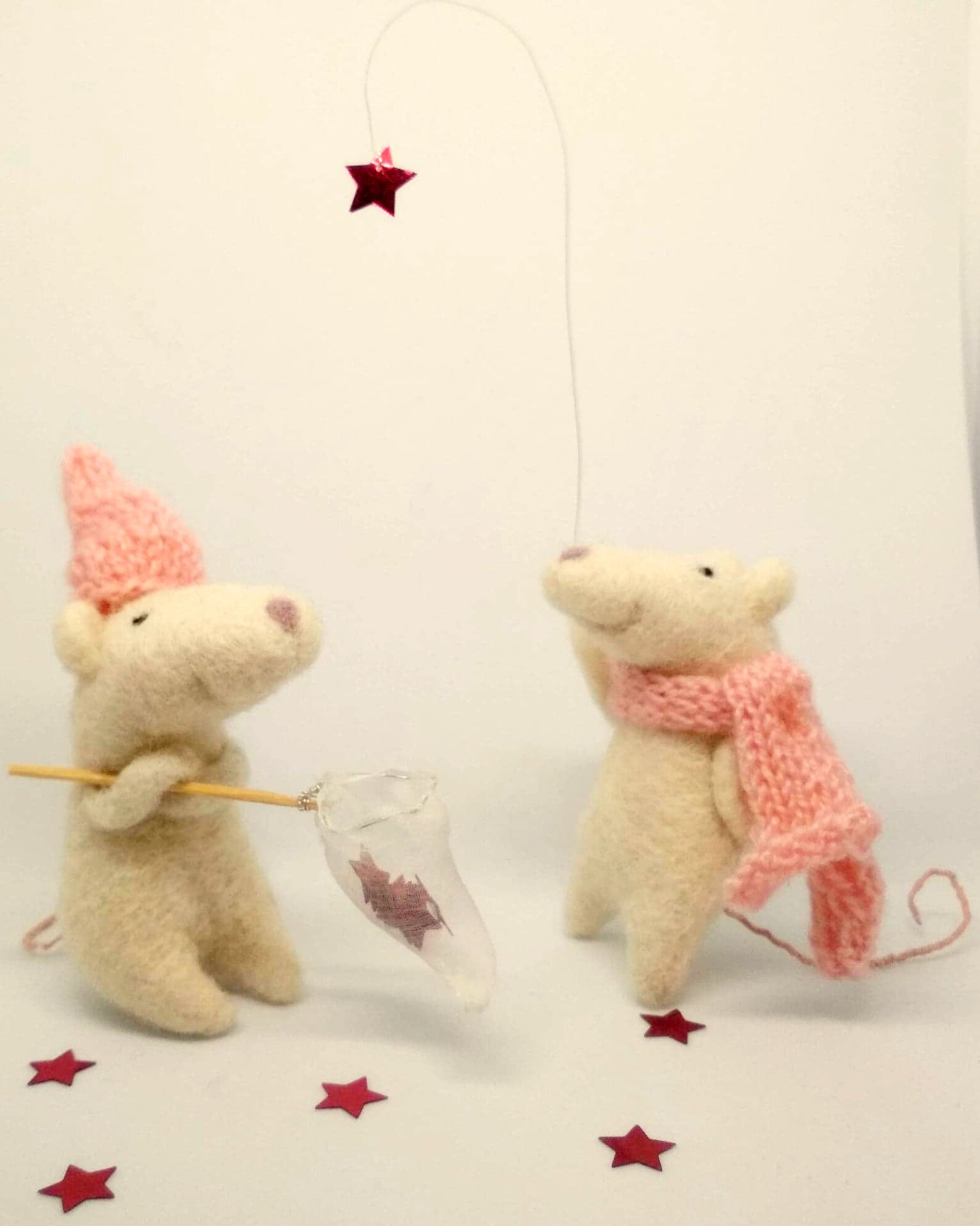 Felted Mouses, Felted Rat, White Rat 2020 Felted, Chinese Lunar New ...