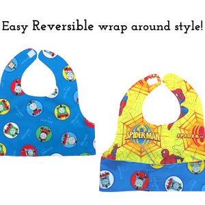 Reversible Wrap-around Bib PDF Sewing Pattern. Girls Ruffle Bib Pattern ...