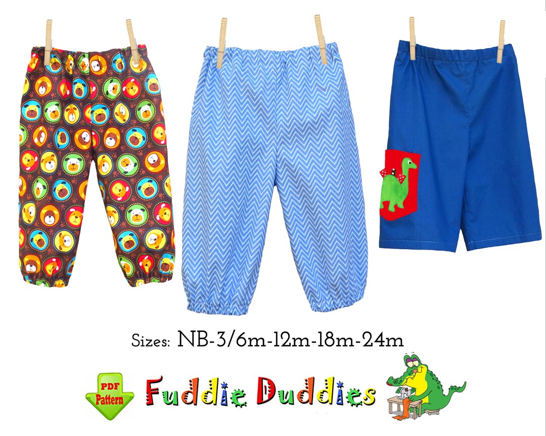 Easy Baby Boys Pants Sewing Pattern. Digital Sewing Pattern for Infant ...