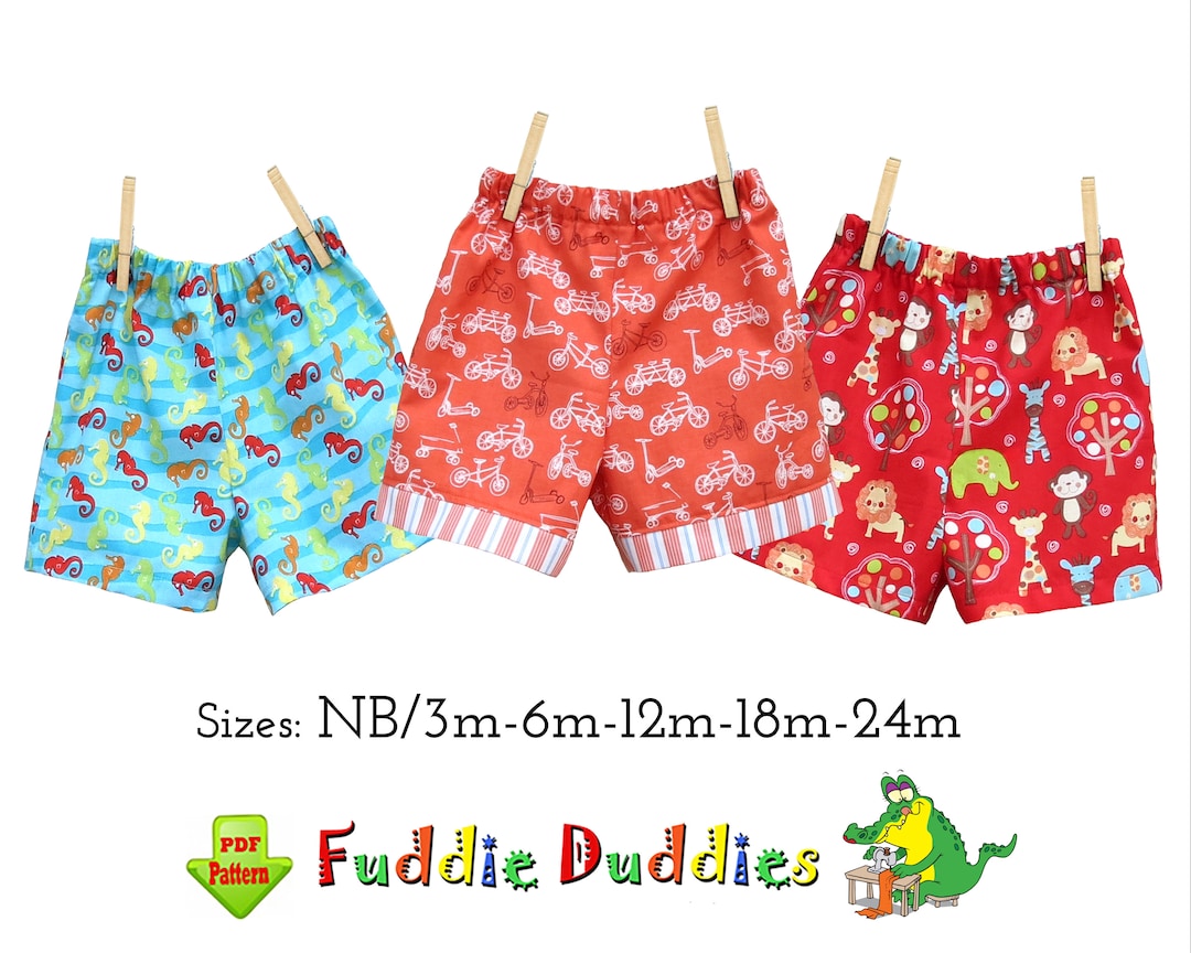 Quick & Easy Infant Shorts Sewing Pattern. Digital Pdf Instant Download ...