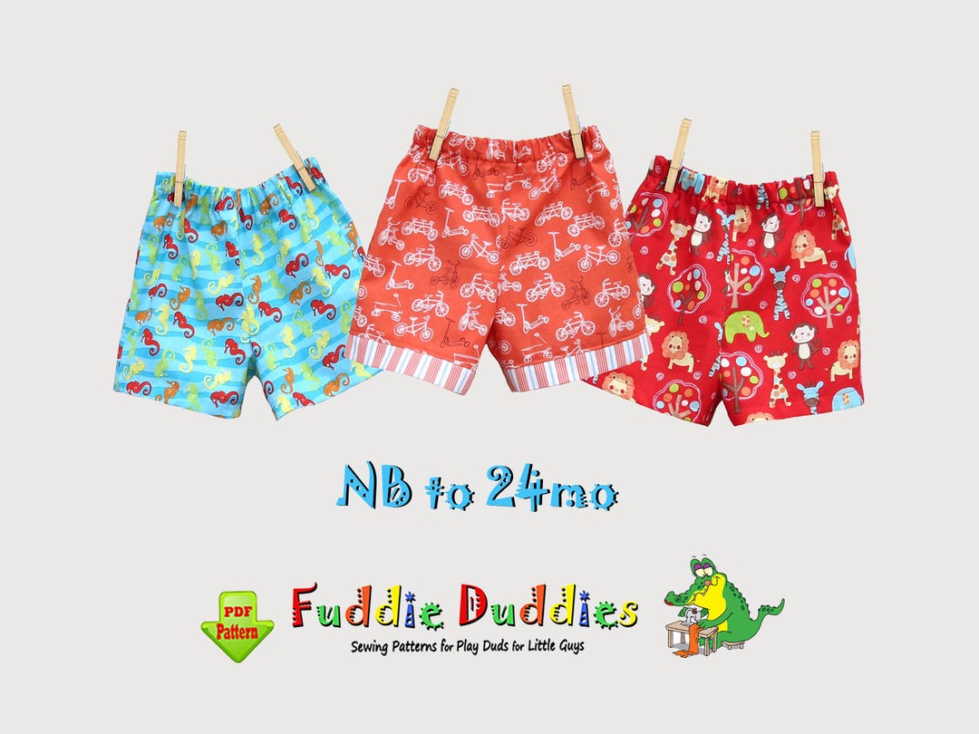 Quick & Easy Infant Shorts Pattern. Baby Shorts Pattern. Infant Shorts ...