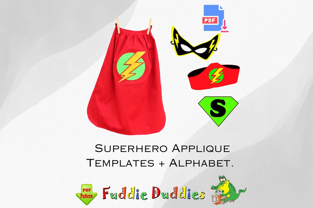 Superhero Cape Sewing Pattern, Childrens Costume Pattern. PDF Digital ...