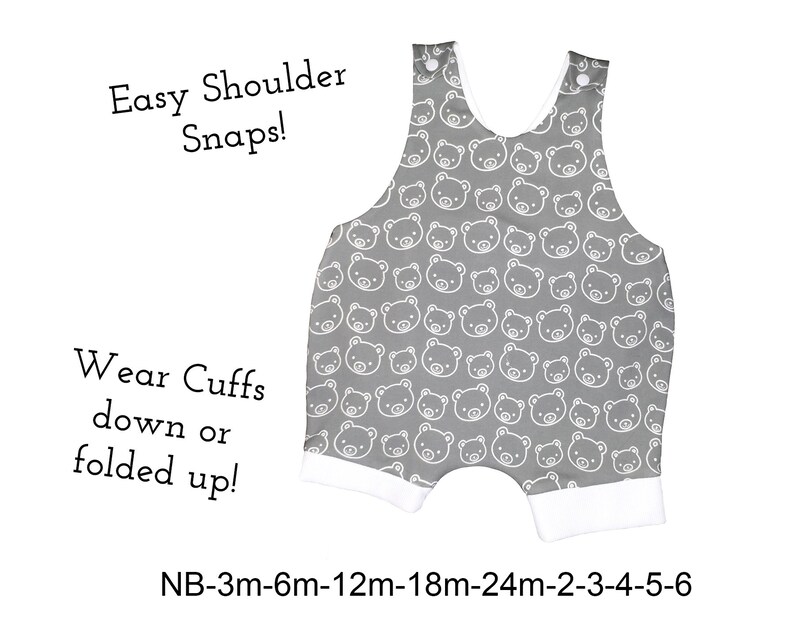 Unisex Bubble Romper Sewing Pattern With Monster Applique - Etsy