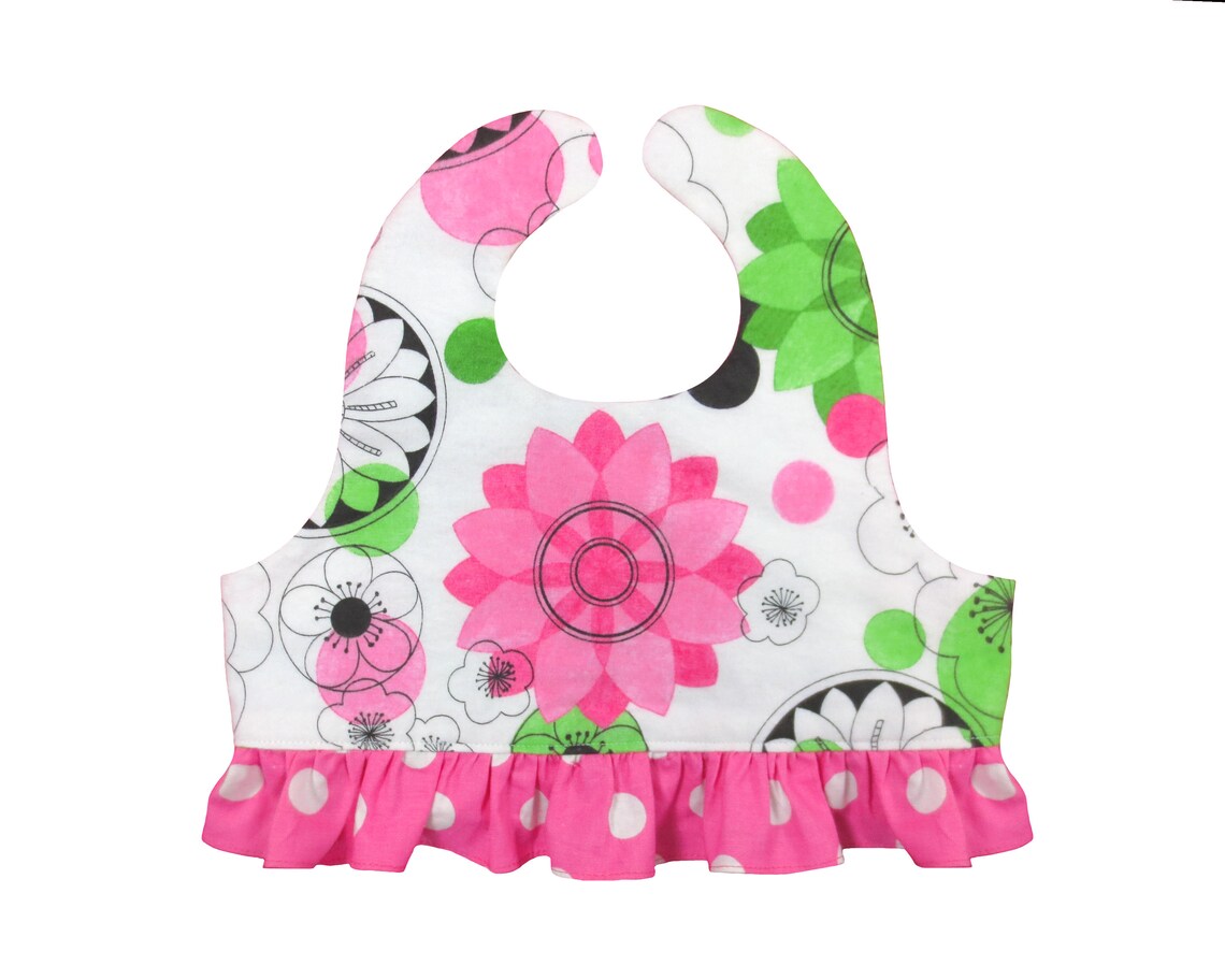 Reversible Wrap-around Bib PDF Sewing Pattern. Girls Ruffle - Etsy