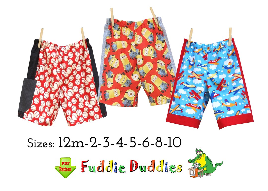 Quick & Easy Boy's Pdf Sewing Pattern. Childs Sewing Pattern. Boy's ...
