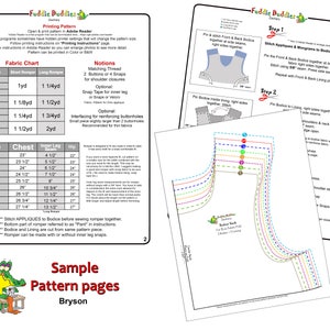 Short & Long Romper PDF Sewing Pattern. Boys Jon Jon Pattern With ...