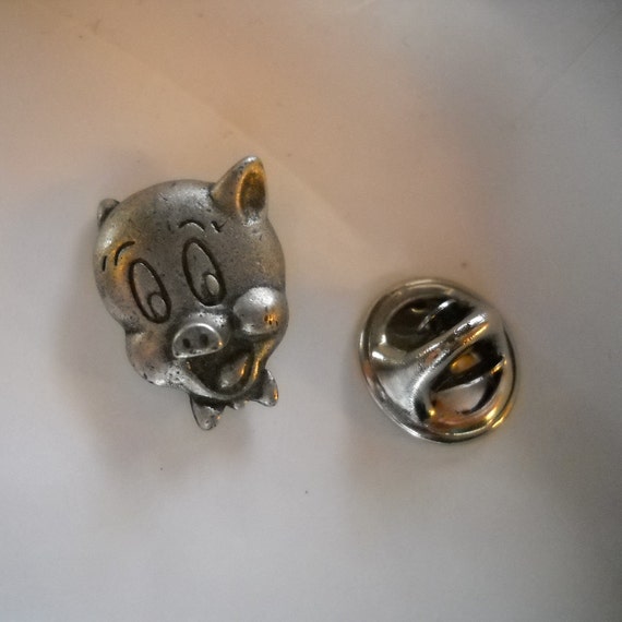 Vintage Porky Pig Pin, 1992 Porky Pig Lapel Pin, Tie … - Gem