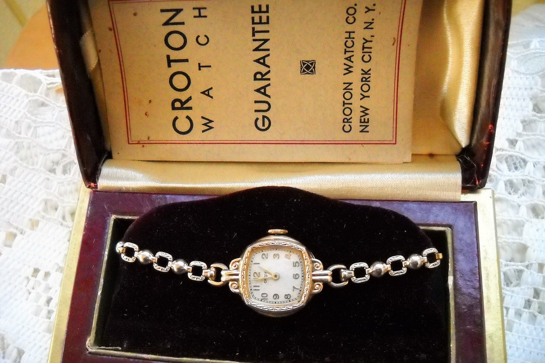 Vintage Croton Watch Ladies Gold Plated Croton Watch in - Etsy
