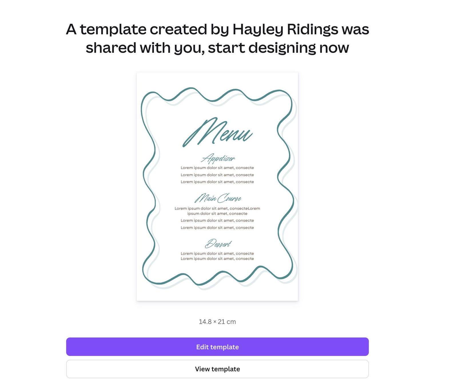 Editable Canva Menu Templates | Modern & Elegant Design | Easy to ...