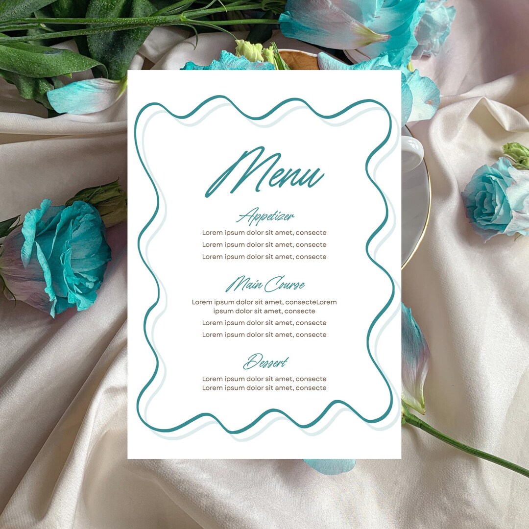 Editable Canva Menu Templates | Modern & Elegant Design | Easy to ...