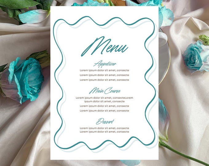 Editable Canva Menu Templates | Modern & Elegant Design | Easy to ...