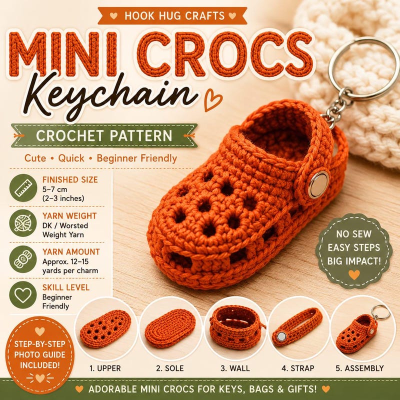Croc Shoe Charm Keychain - Etsy