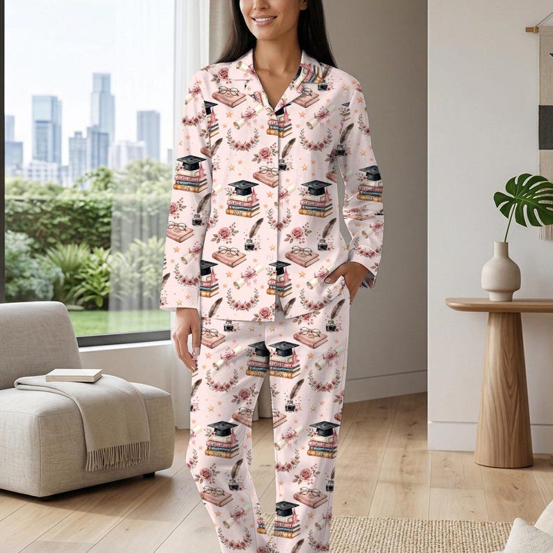 Class of 2026 Graduation Pajamas, Satin Sleepwear, Personalized Gift - Etsy