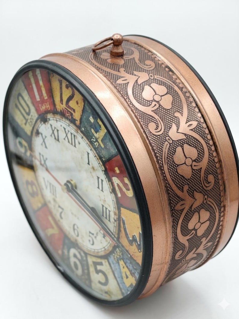 Buy Double-sided Station Clock, Retro Metal Wall Mount, Vintage ...