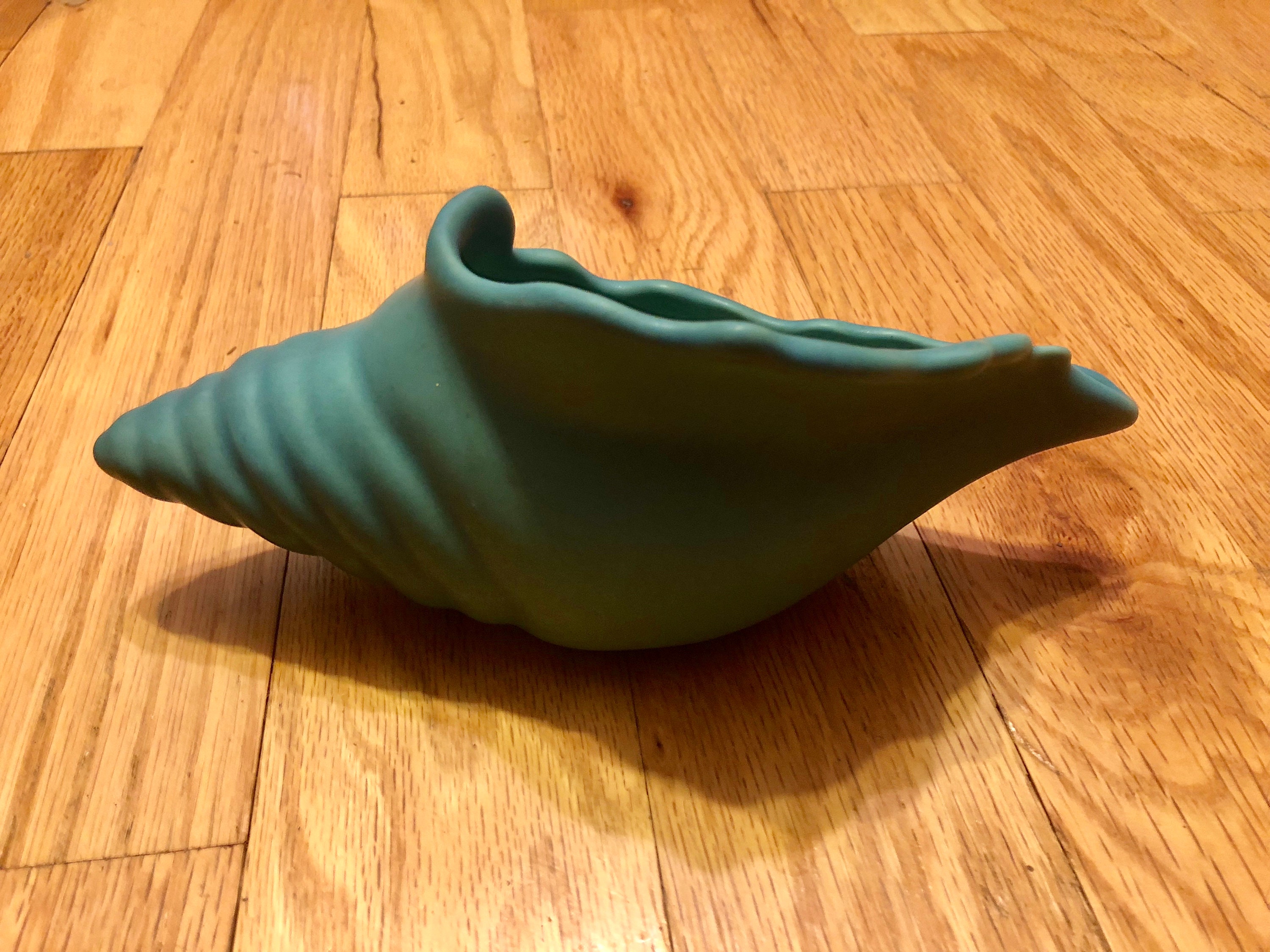 Vintage Van Briggle Blue Conch Shell-signed - Etsy