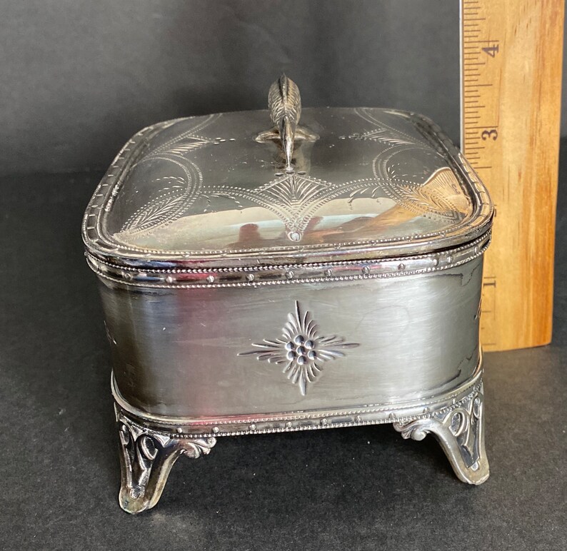 Victorian Silver Plate Sardine Box Roger Smith and Co New - Etsy Australia