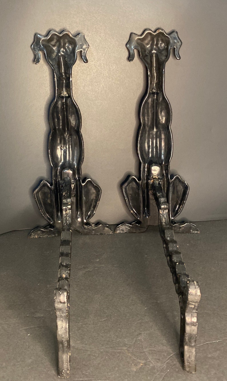 Art Deco Dog Andirons Tennessee - Etsy
