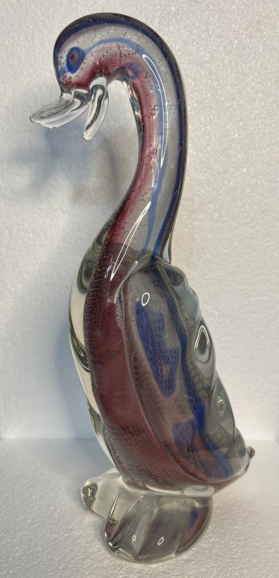 Alessandro Moretti Murano Art Glass Duck - Etsy