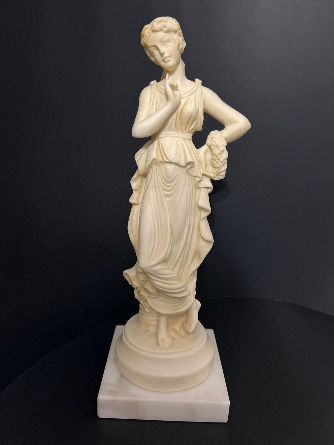 Vintage Alabaster Queen of Underworld - Etsy