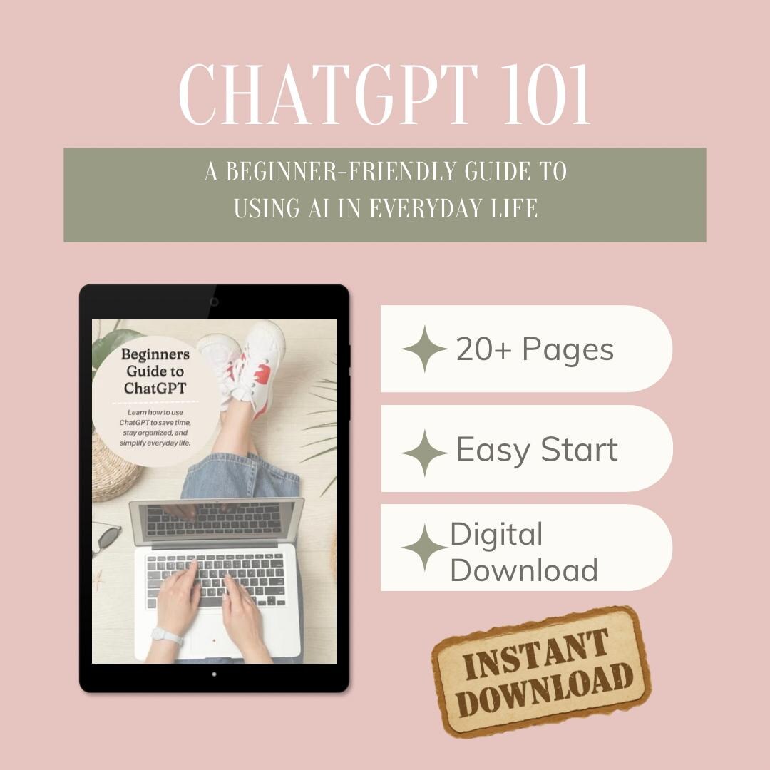 Beginner’s Chatgpt Guide | AI Productivity Ebook (digital Download) - Etsy