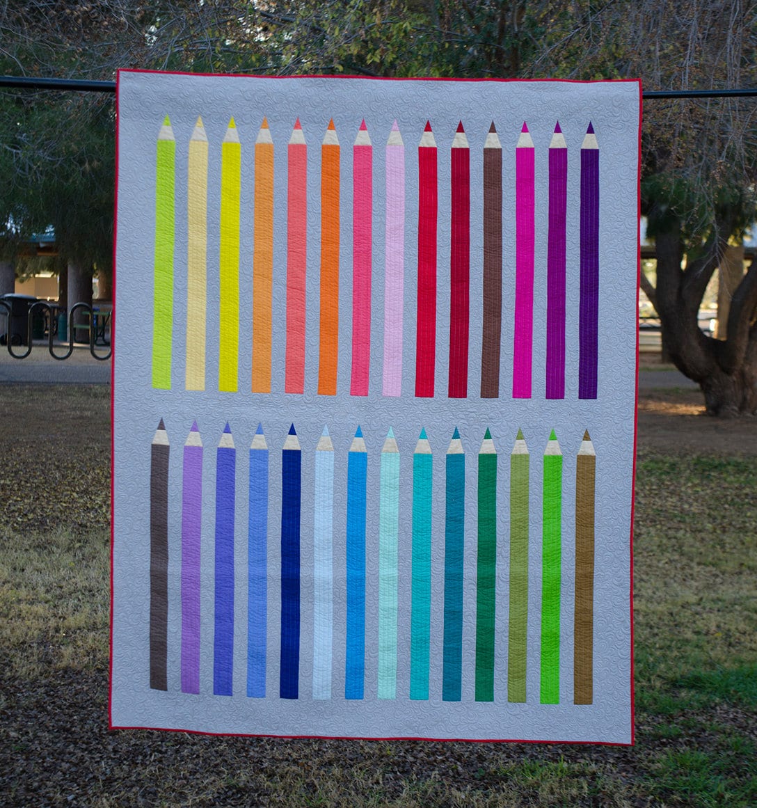Digital Quilt Pattern | Colored Pencil Quilt Pattern | PDF Quilt ...