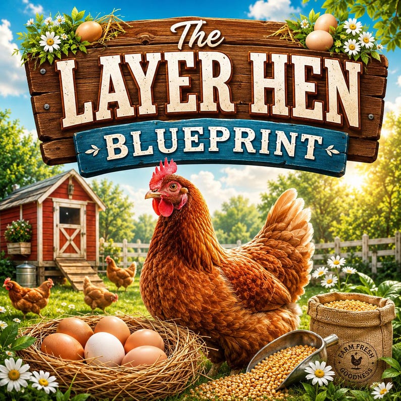 Layer Hen FARMING Ebook: BACKYARD Chicken Guide and Raising Hens for ...
