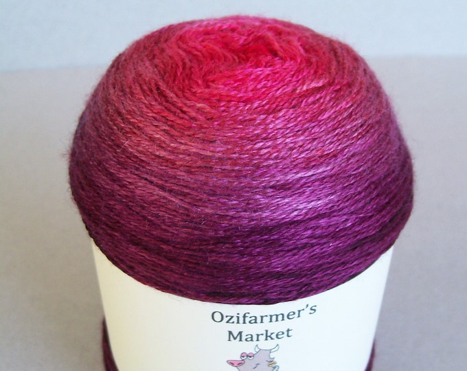 Silky Lace - 100gm Gradient Dyed Laceweight Silk/wool Blend Yarn ...