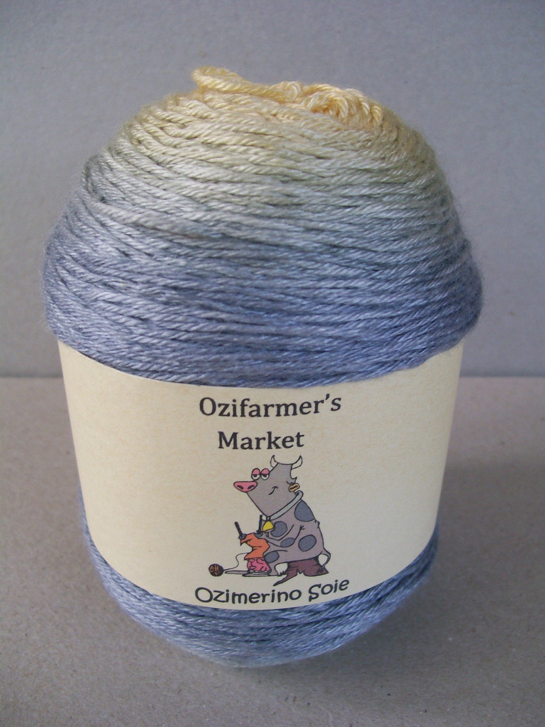 Gradient Dyed Yarn: Ozimerino Soie - 50/50 Merino and Silk Fingering ...