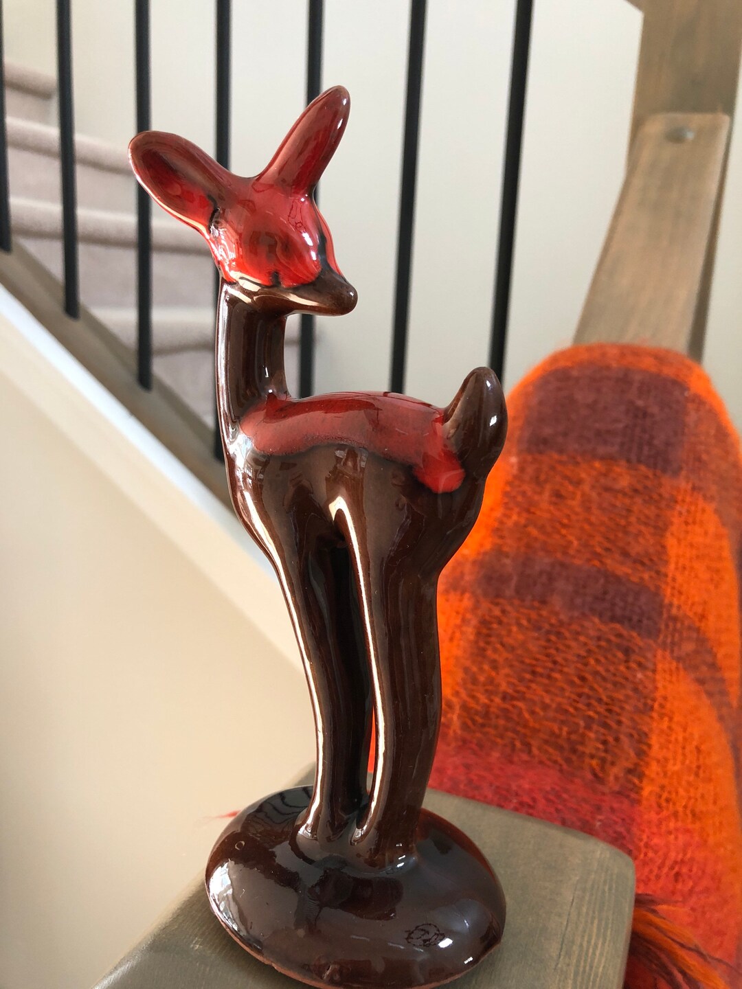 Vintage Deer Figurine Mid Century Retro Cottage Chic Decor *free ...