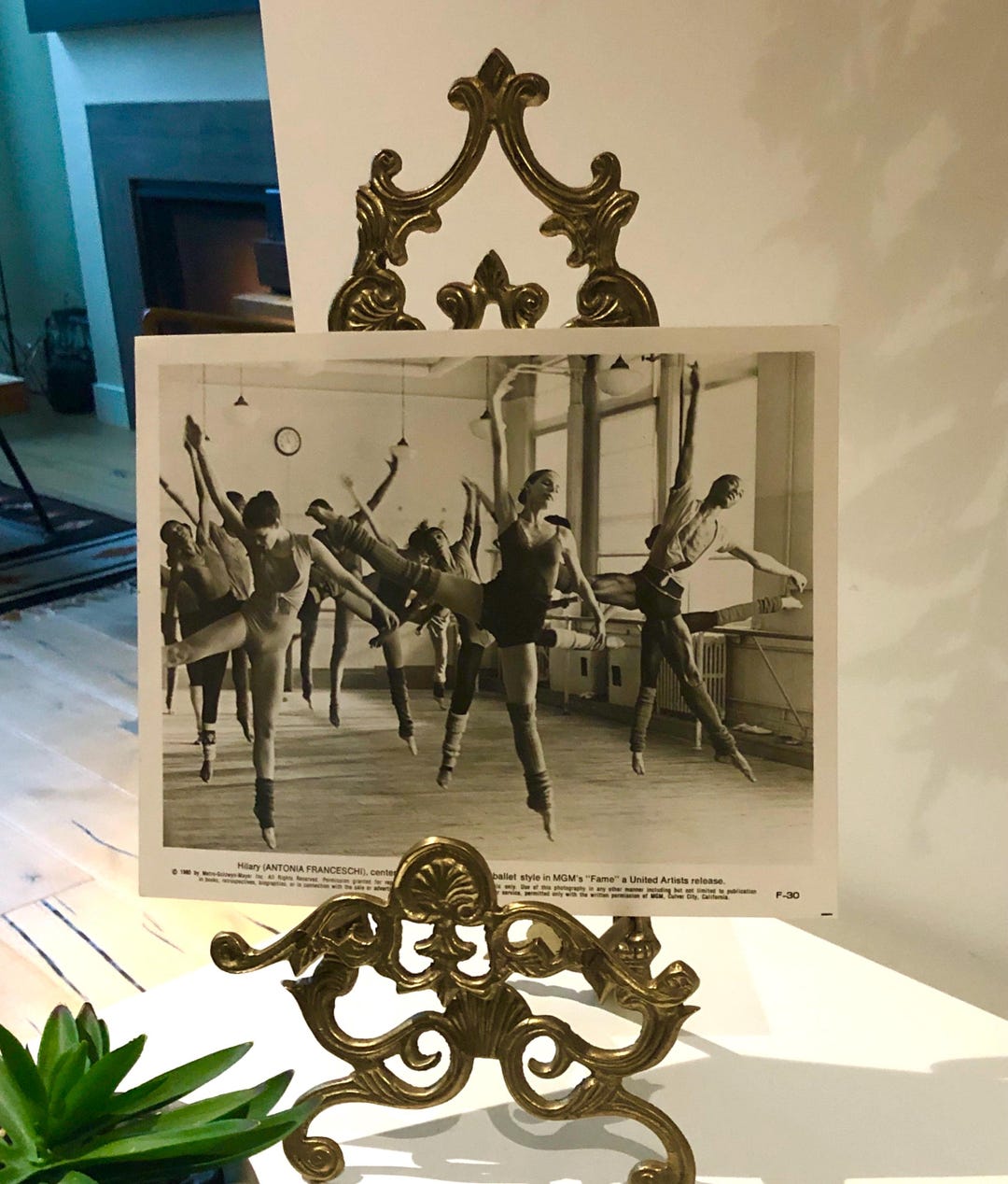 Large Brass Plate Stand/picture Holder/art Easel/book Display Home ...