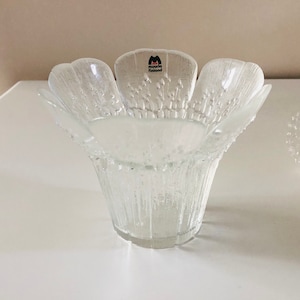 Vintage Muurla Finland Scandinavian Vase 70s Minimalist Design Crystal ...
