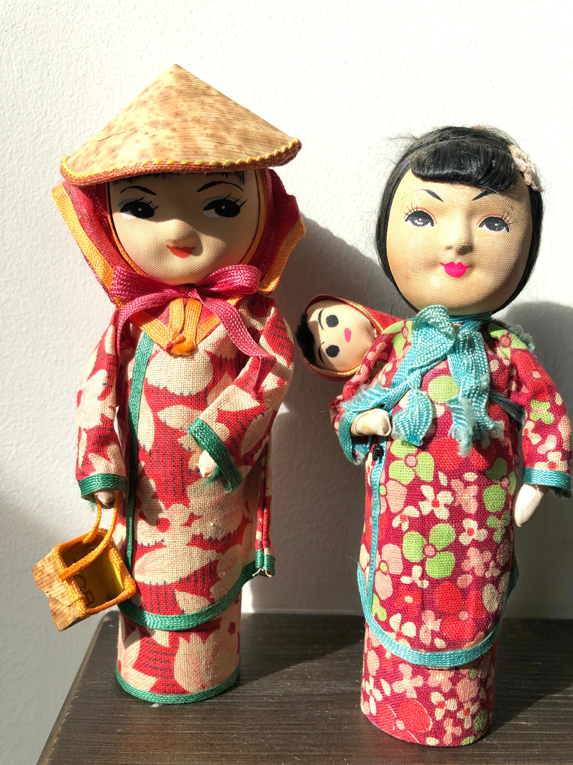 Vintage Folk Dolls Handmade Figurines Folk Art Home Decor - Etsy.de