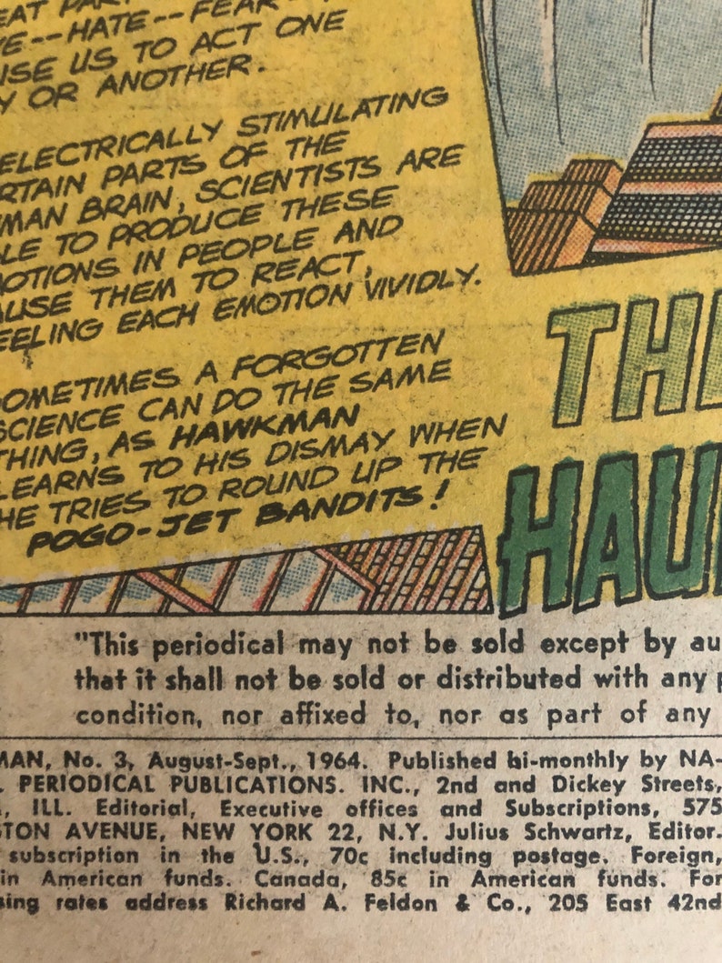 HAWKMAN 3 Comic First Series - Etsy