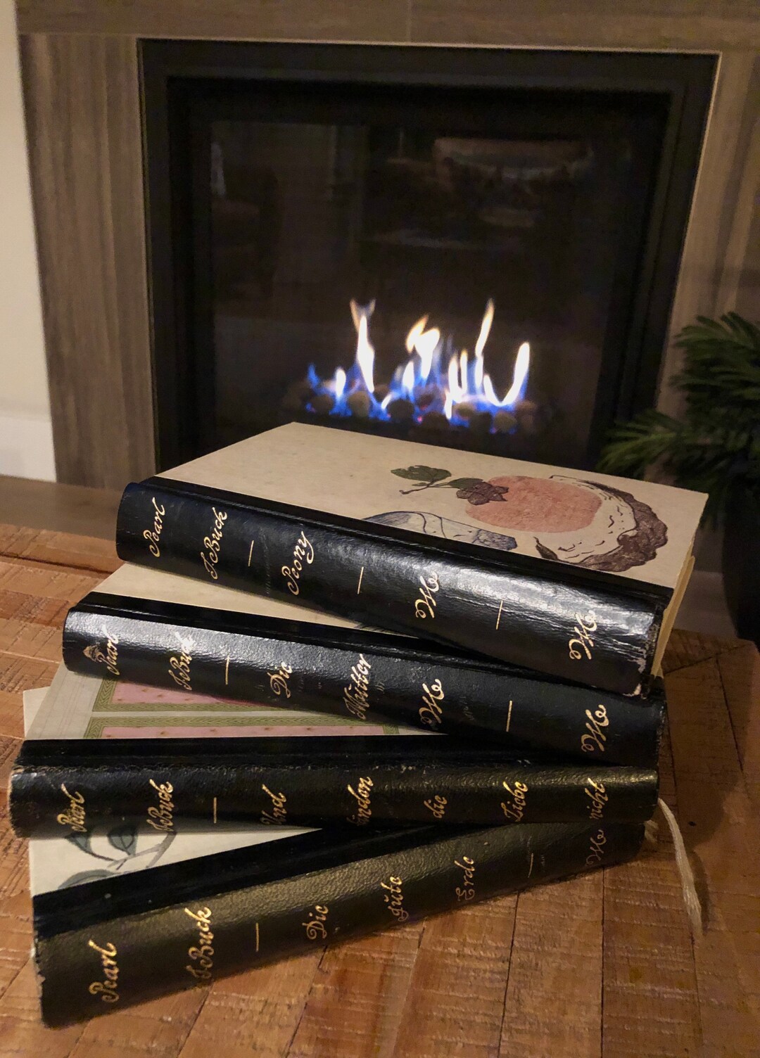 Vintage Set of Books 1957 Attractive Prop Shelf Art Staging Display ...