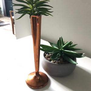 Copper Flower Bud Holder Vintage Coppercraft Guild Rose Vase Solid ...