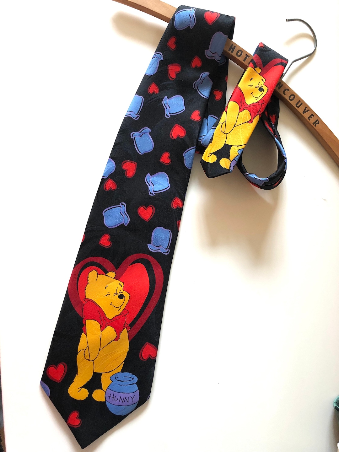 Vintage Winnie the Pooh Bear Necktie Disney Valentine Gift Made in ...
