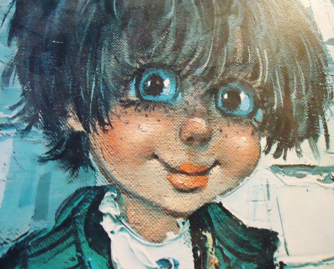 Vintage Google Eye Art Retro Mid Century Big Eye - Etsy