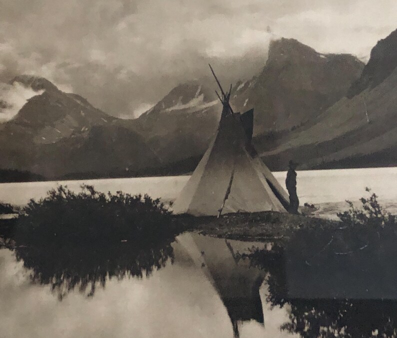 Original Indigenous Teepee Sepia Photography Pictoralist Possibly ...