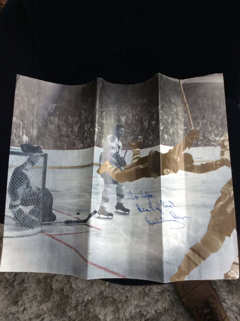 Authentic Bobby Orr Signed Poster Signed to Tyler COLLECTIBLE - Etsy