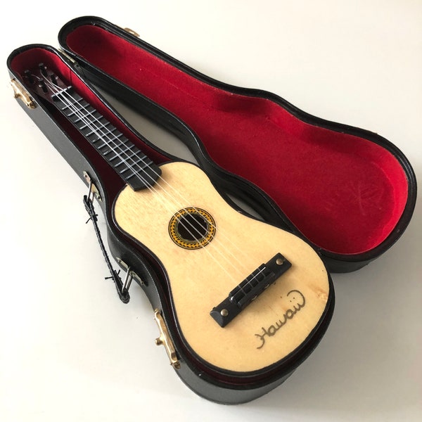Miniature Guitar With Case - Etsy