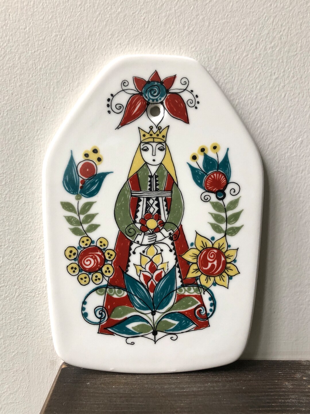 SALE Vintage Figgjo Flint Norway Wall Plaque Norske Design SAGA Mid ...
