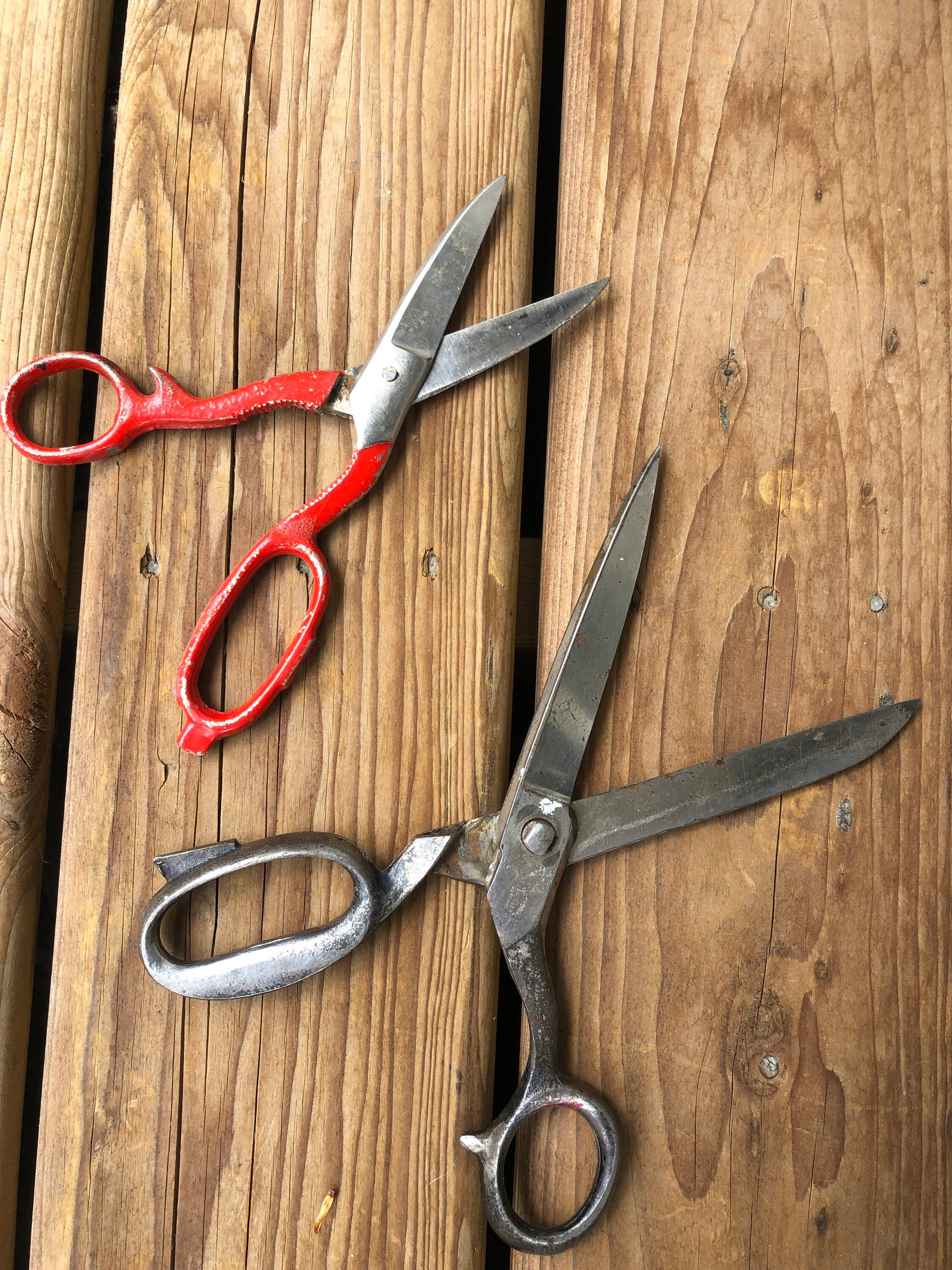 German Scissors 1930s Iron Rustic Garden Tool Primitive | Etsy