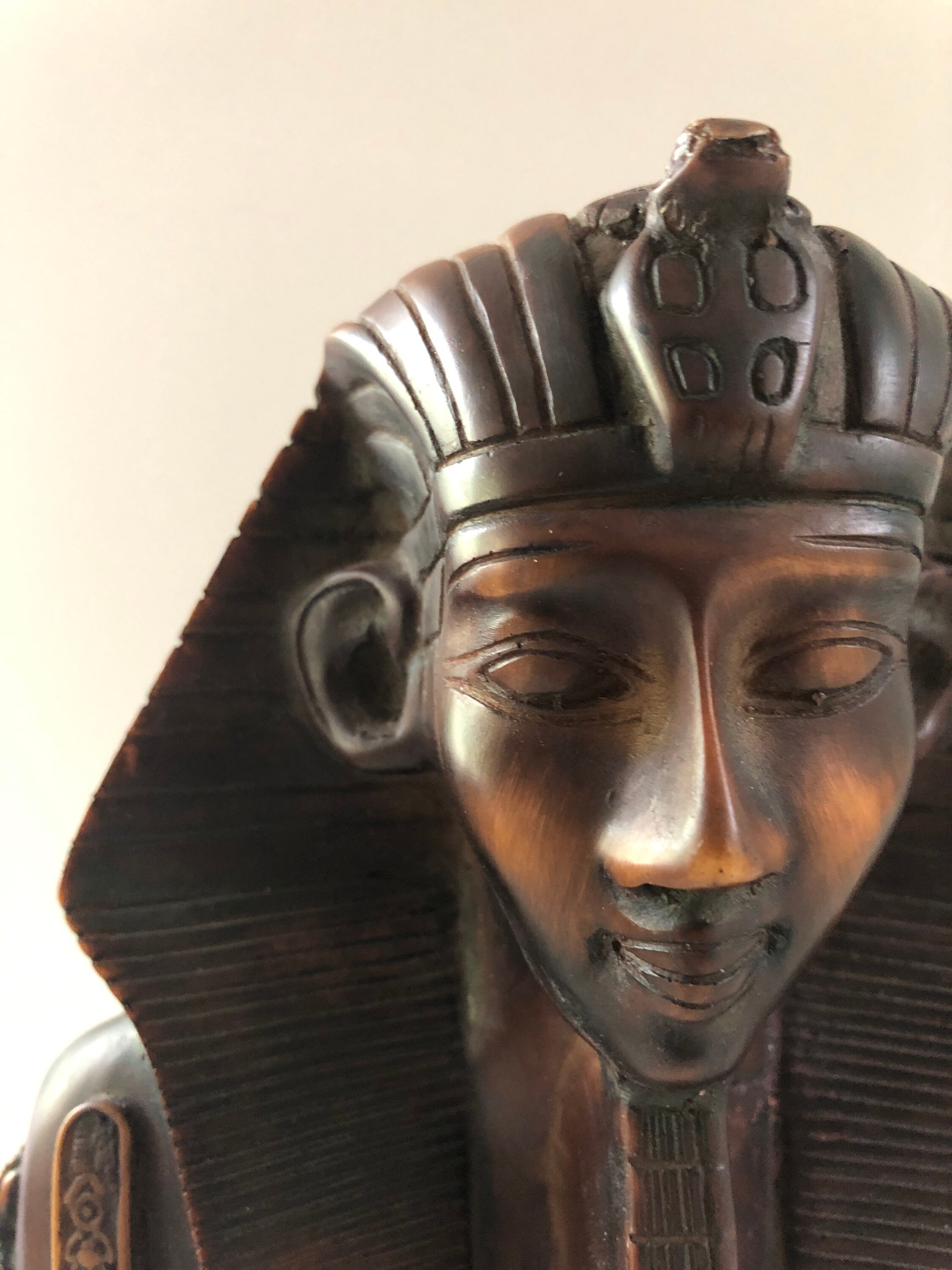 Large Statue Sphinx Mid Century Decor Signed Collectible | Etsy