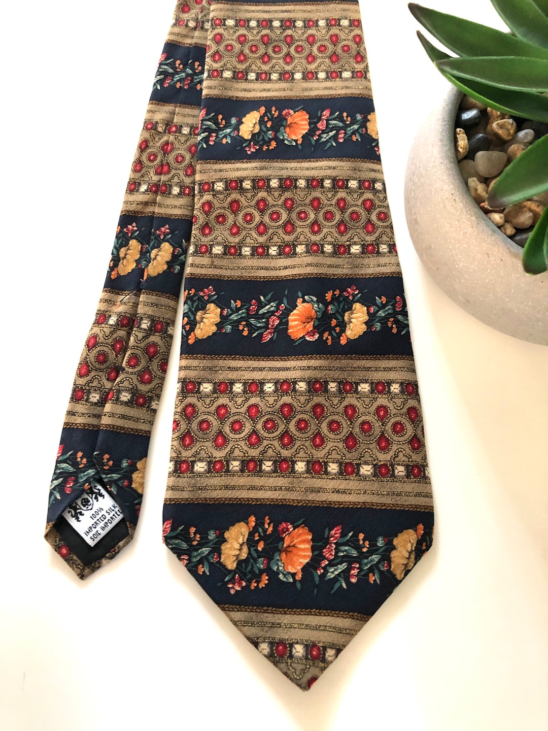 SALE Vintage Metropolitan Museum of Art Tie 100% Silk Designer Necktie ...