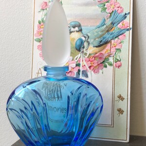 Vintage Blue Glass Perfume Bottle Avon Cottage Chic - Etsy