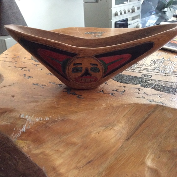 West Coast Indigenous Wood Carving Collectible Art Work | Etsy