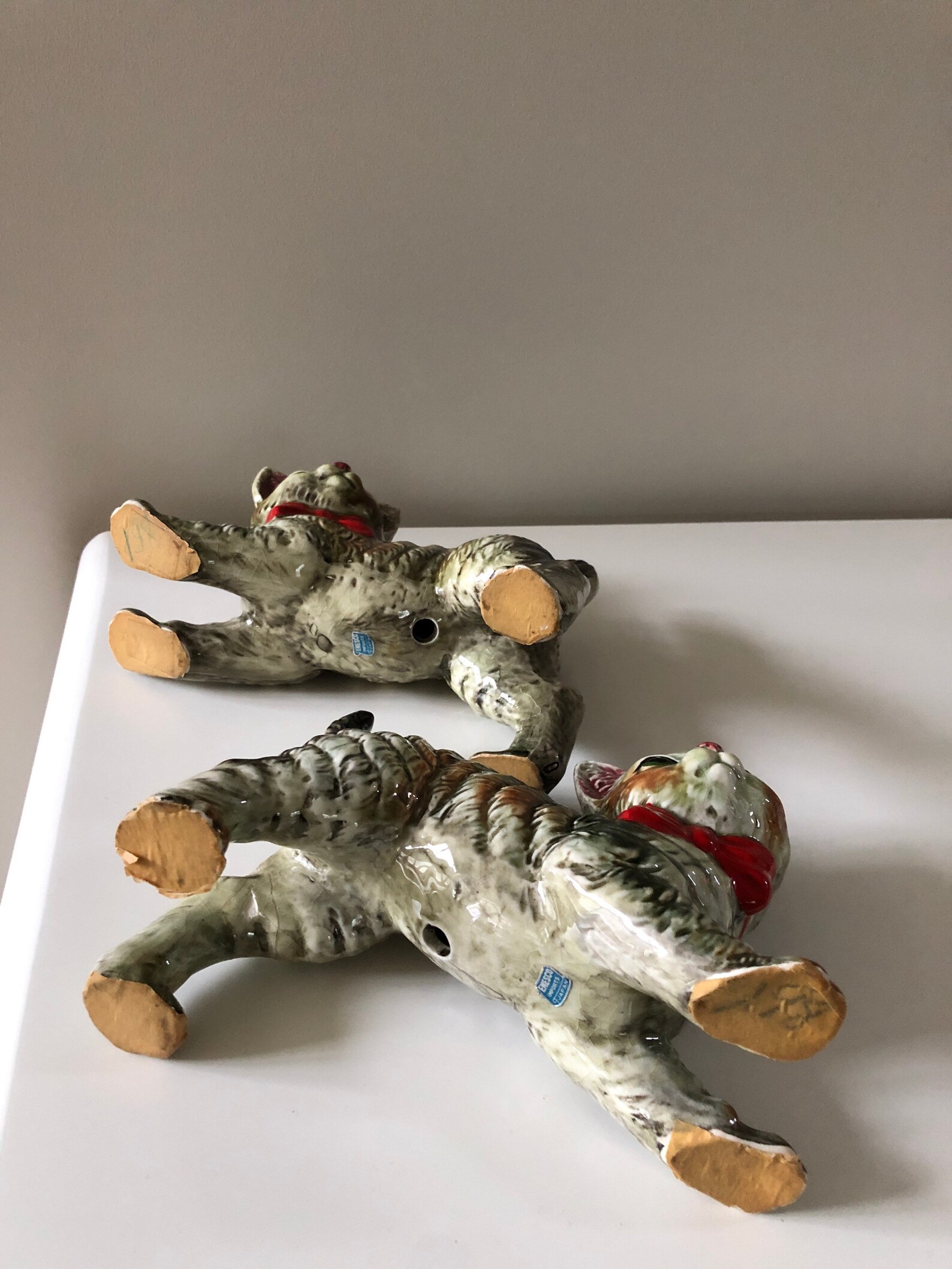 Enesco Cat Large Figurine JAPAN Adorable 8 Inches Wide - Etsy