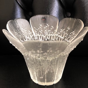 Vintage Muurla Finland Scandinavian Vase 70s Minimalist Design Crystal ...